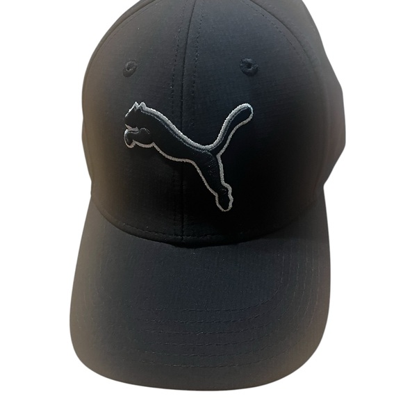 Puma | Accessories | Puma Black Logo Hat Curved Brim Nwotlogo Is Black ...